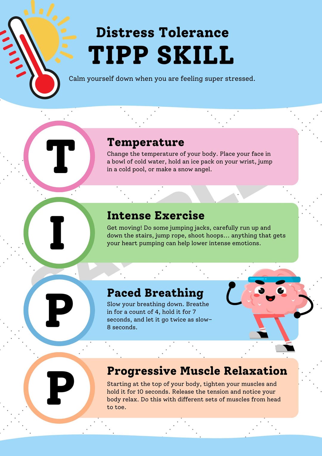 TIPP Skill DBT Kids - Etsy Australia