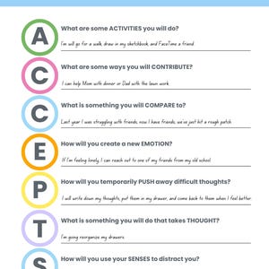 ACCEPTS Skills DBT for Kids - Etsy