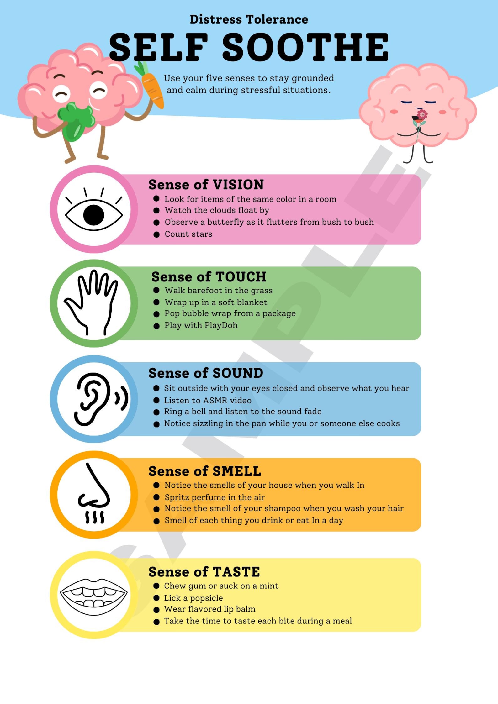 STOP Skill DBT for Kids - Etsy