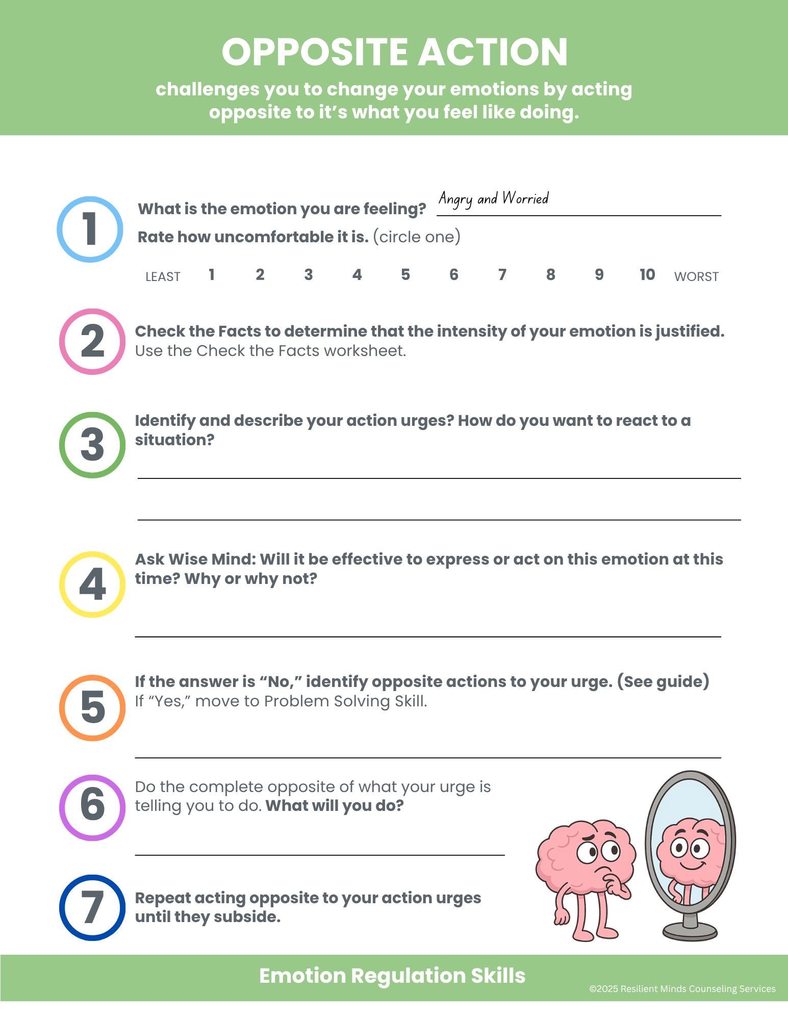 CHECK the FACTS Skill DBT for Kids - Etsy