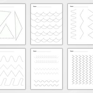 Printable Preschool Line Tracing Worksheets | Trace Lines Pages | Pre ...