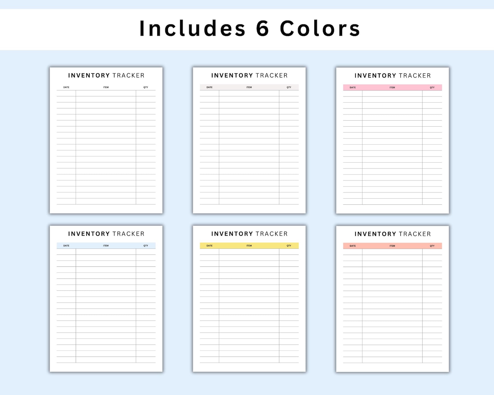 Printable Inventory Organizer. Inventory Management Form. Inventory ...