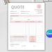 Quote Template. Quote Form. Job Quote. Job Proposal. Small Business ...