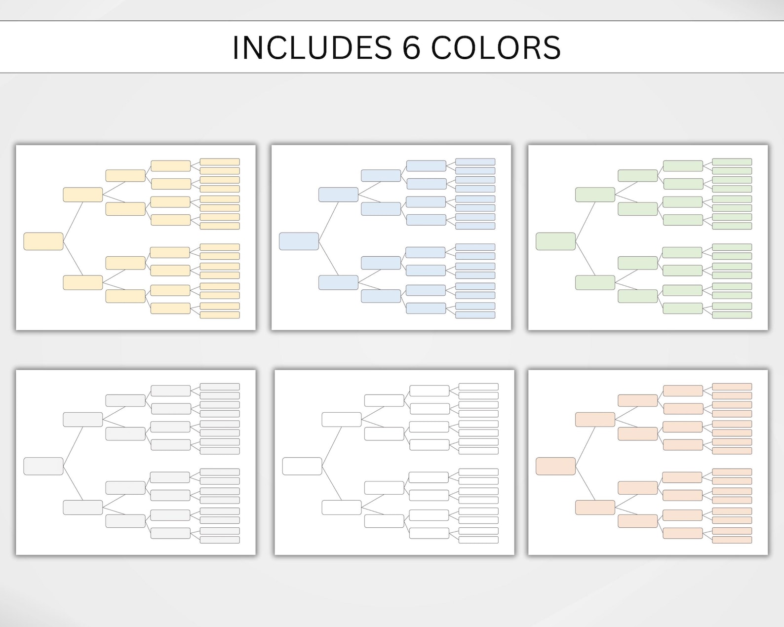 5 Generations - Family Tree Chart. Printable Family Tree Templates ...