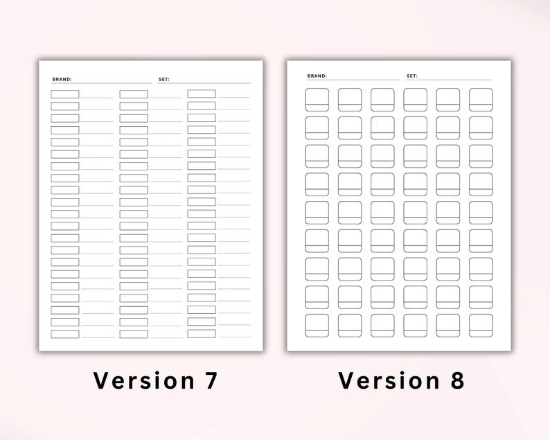 Color Swatch Chart Printable, Printable Marker & Pencil Swatch Pages ...