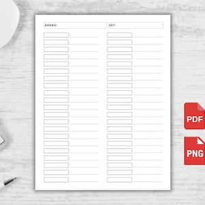 Color Swatch Chart Printable Blank Color Chart Color Swatch Template ...