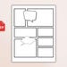 130 Blank Comic Book Template Printable. Comic Drawing Book. Comic ...