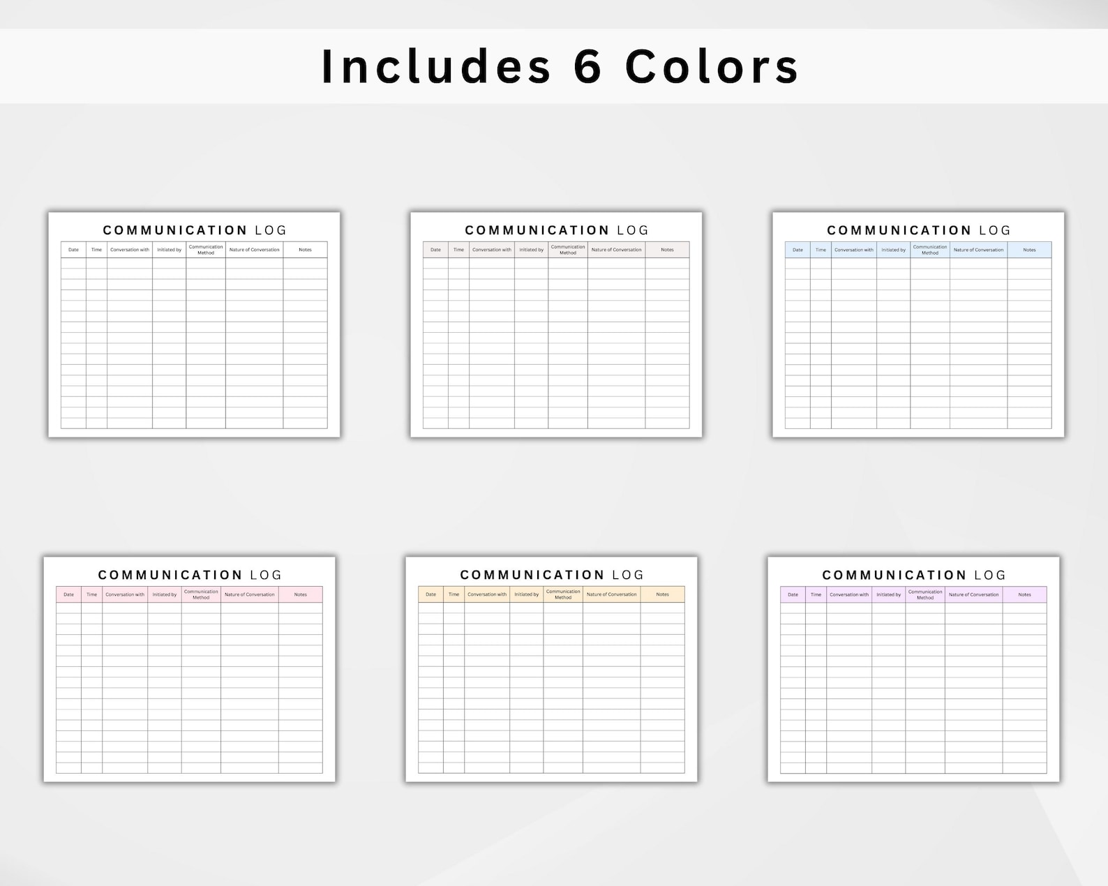 Communication Log Printable. Call Tracker PDF. Phone Call Log Small ...