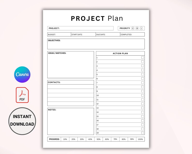 Project Management Tool for Small Business, Project Planner, Task ...