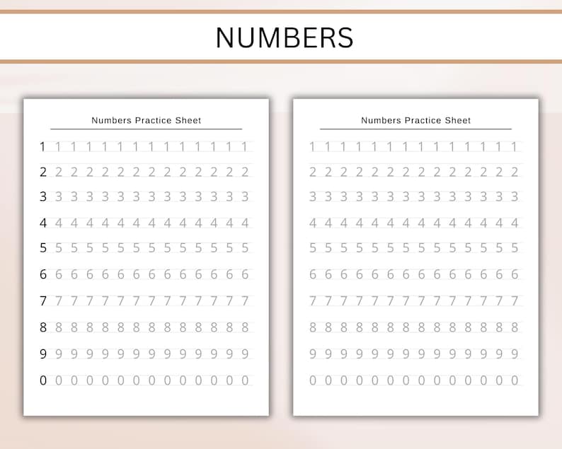 Handwriting Practice Sheets, Printable Alphabet Tracing, Letter ...