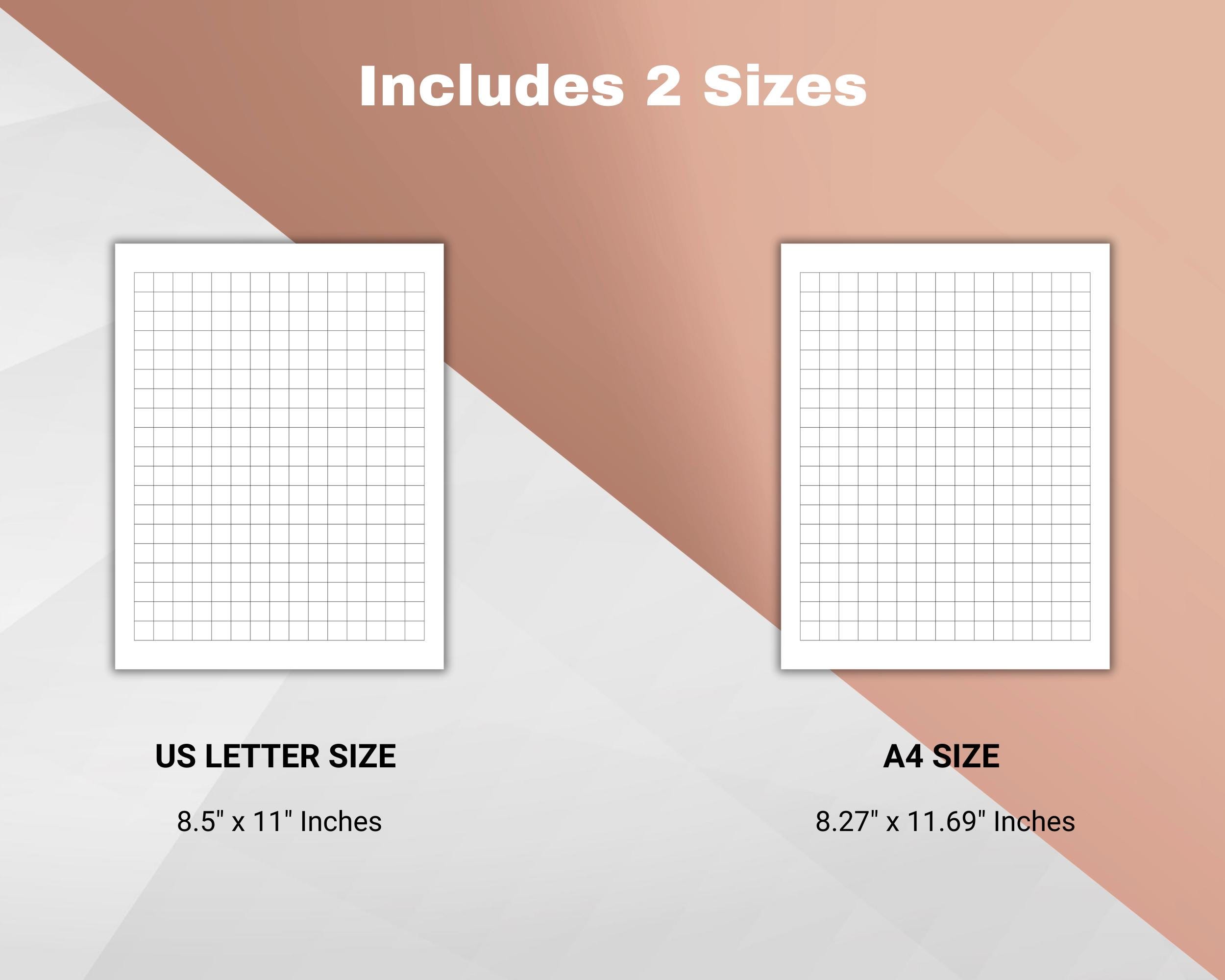 Graph Paper Bundle. Printable Graph Grid Paper. Dot Grid Paper. Digital ...