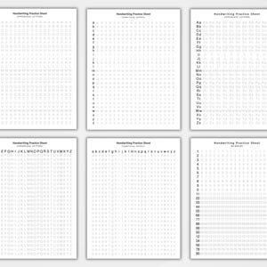 Handwriting Practice Sheets. Alphabet Writing Practice. ABC Letter ...