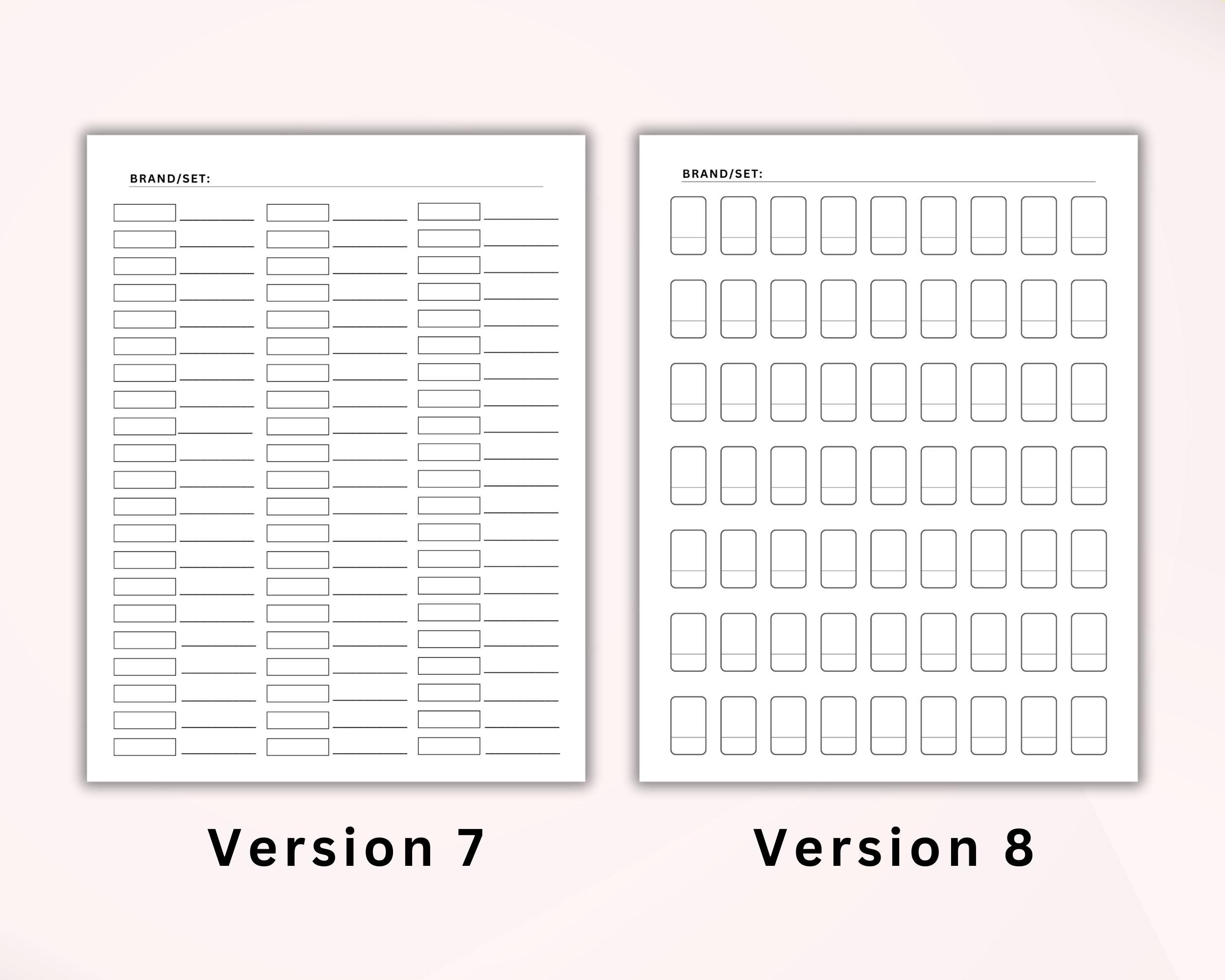 Printable Coloring Swatch Chart. Marker Color Sheet. Color Palette ...