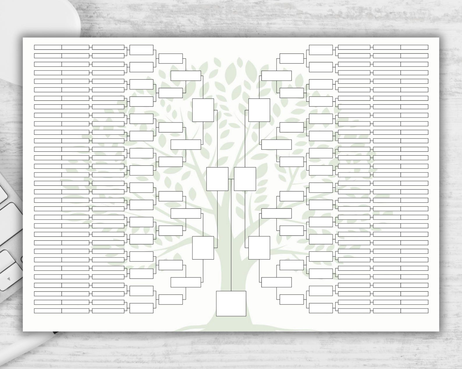 8 Generation Family Tree Chart. Printable Family Tree Templates ...