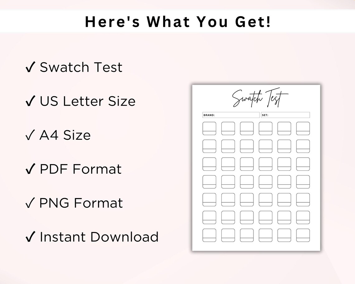 Swatch Test PRINTABLE. Color Test. Color Swatch. Marker Set. Marker ...
