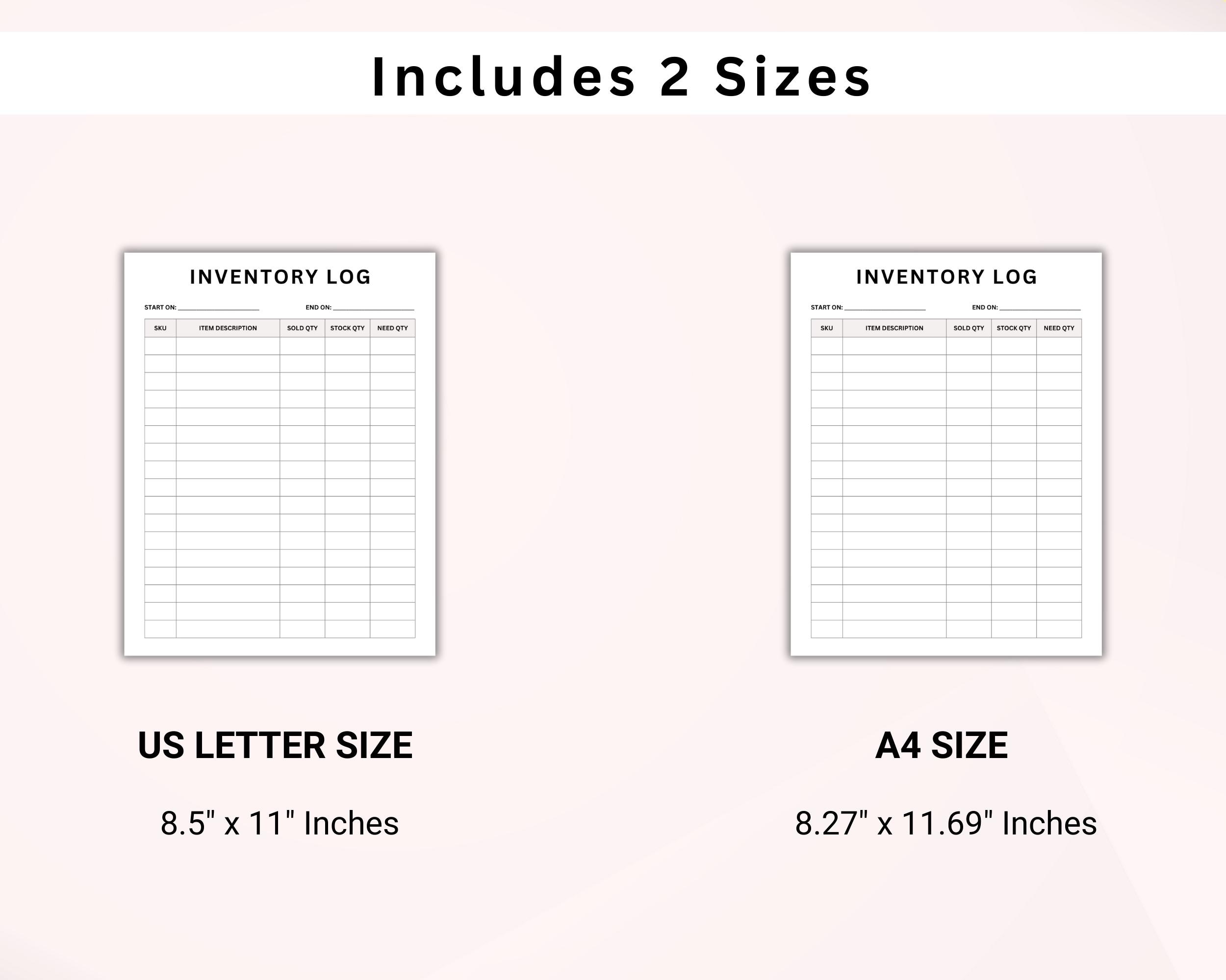 5 Inventory Tracker Bundle. Business Product Inventory List. Inventory ...