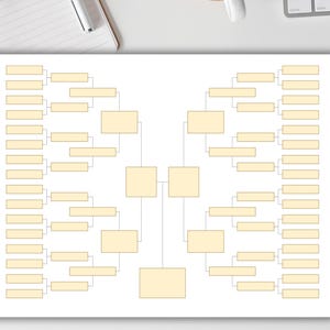 Family Tree Chart - 6 Generations. Printable Family Tree Template ...