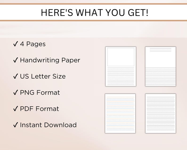 Handwriting Paper Printable. Handwriting Practice Paper Kids ...