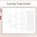 Family Tree Chart 5 Generations Printable. Editable Family Tree ...