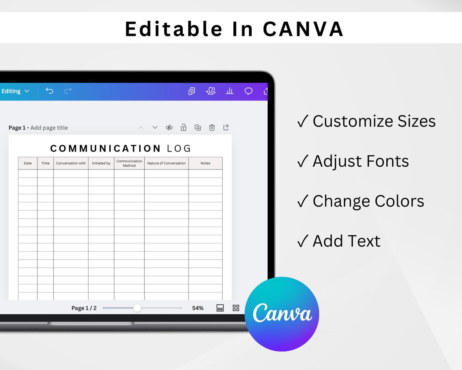Communication Log Printable. Call Tracker PDF. Phone Call Log Small ...