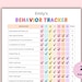 Behavior Tracker for Kids Printable. Good Behavior Chart. Behavior ...