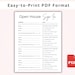 PRINTABLE Open House Sign-in Sheet. Realtor Marketing Materials. Open ...