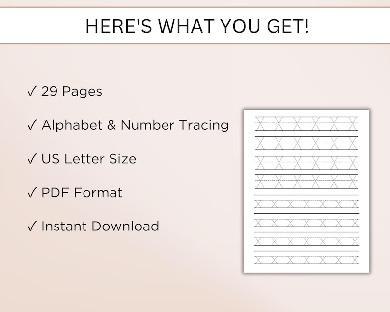 Printable Alphabet & Number Tracing Sheet Handwriting Practice Number Tracing Preschool ...