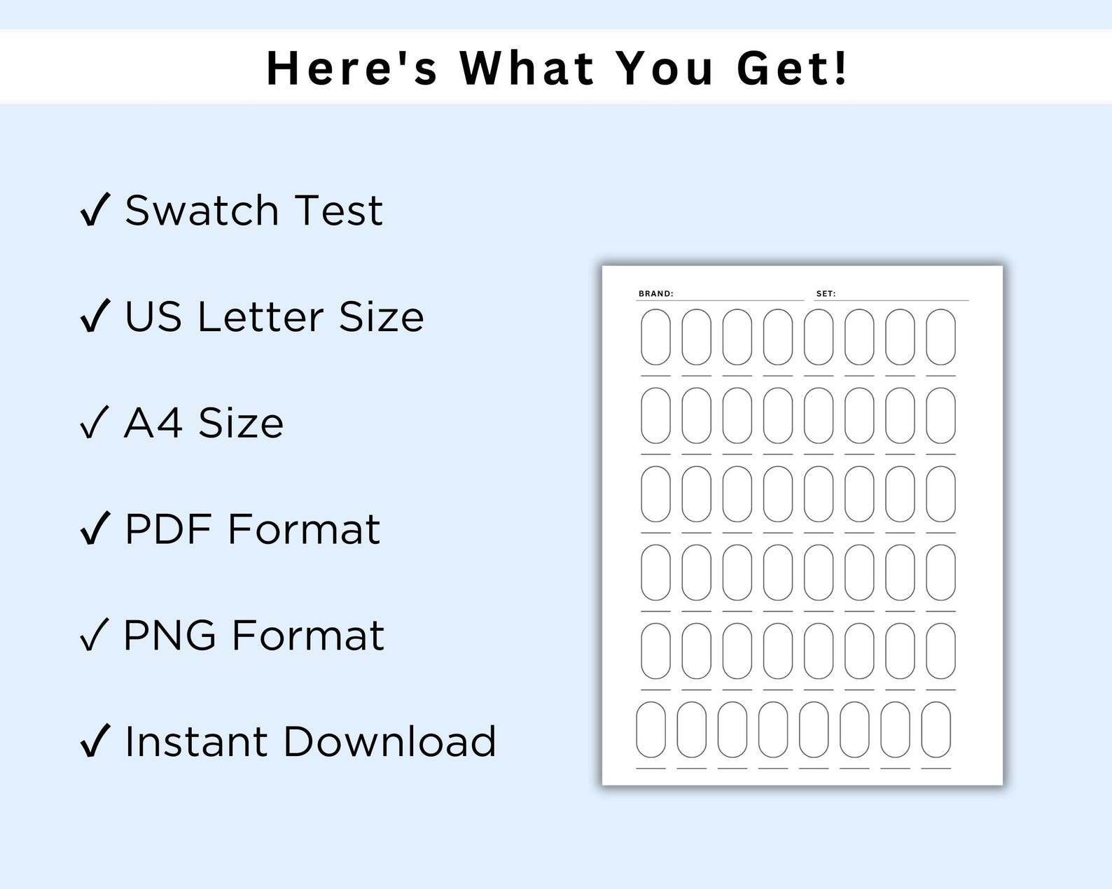 Printable Coloring Swatch Chart. Marker Color Sheet. Color Palette ...