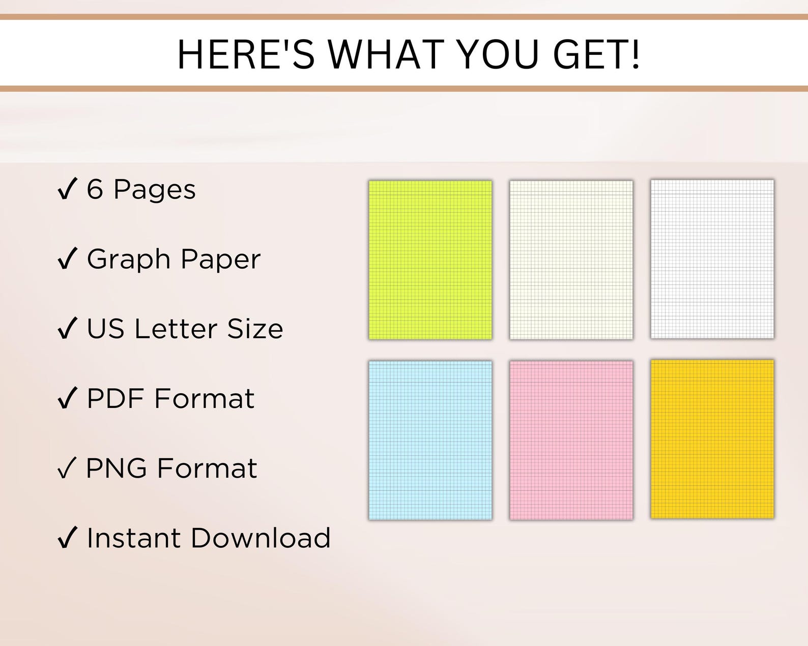 Graph Paper Templates. Printable Graph Grid Paper. Digital Graph Paper ...