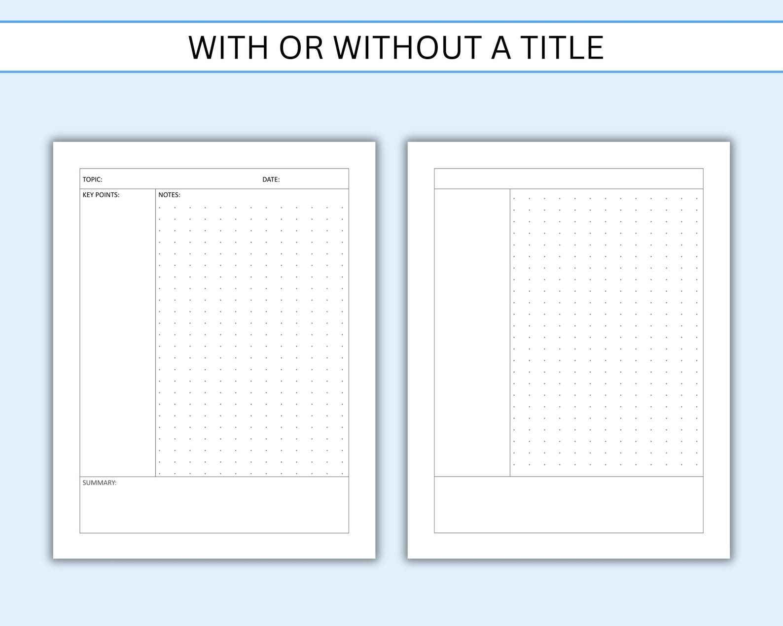 Printable Cornell Notes Paper. Cornell Notes Taking. Cornell Notes ...
