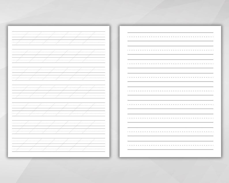 Printable Calligraphy Practice Sheets Templates. Calligraphy ...