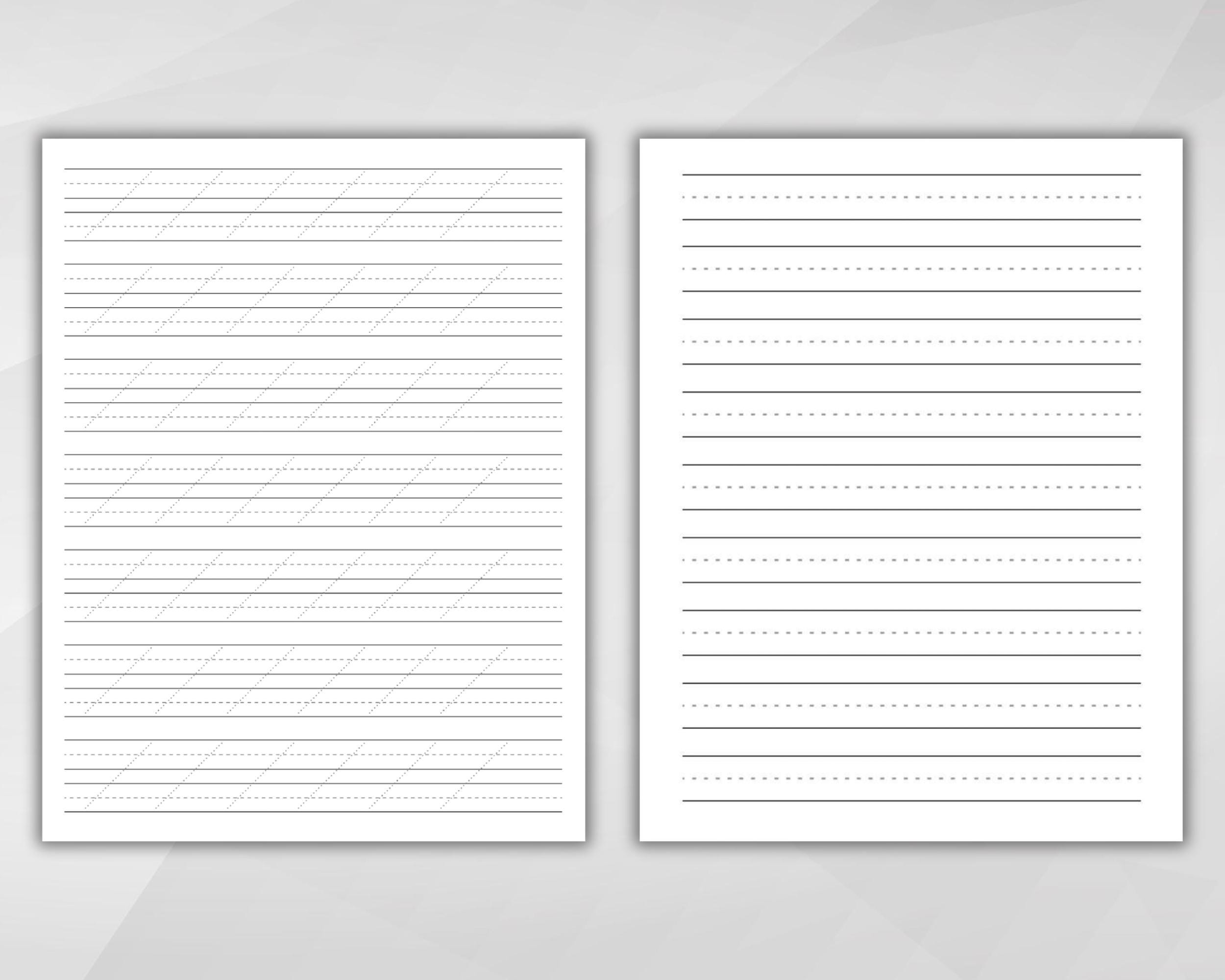 Printable Calligraphy Practice Sheets Templates. Calligraphy ...