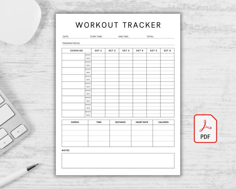 Workout Tracker. Fitness Log. Fitness Tracker. Exercise Tracker. Weight ...