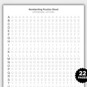 Handwriting Practice Sheets. Alphabet Writing Practice. ABC Letter ...