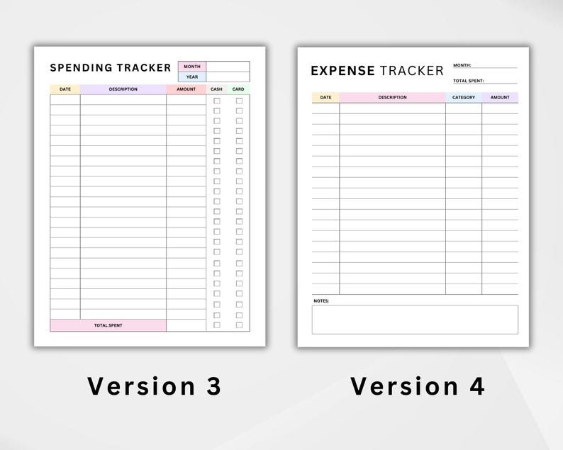 10 Expense Tracker. Monthly Budget Planner. Financial Planner. Money ...