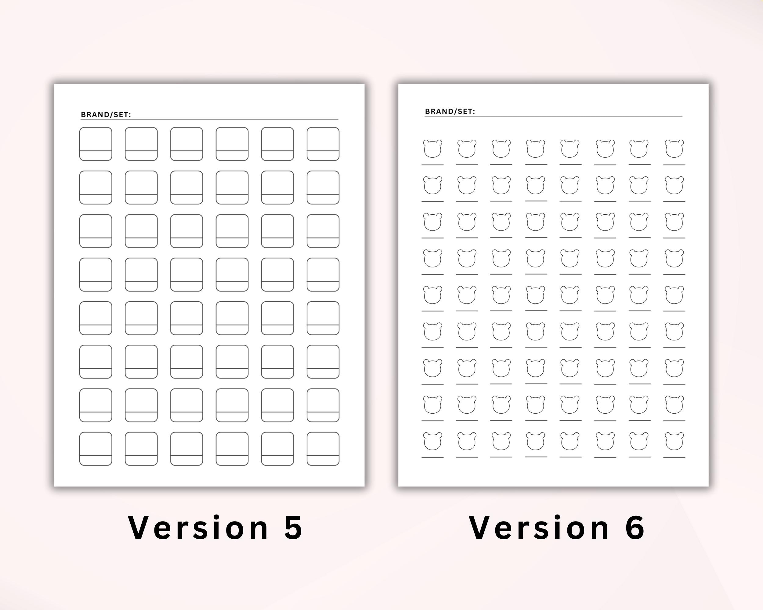 Printable Coloring Swatch Chart. Marker Color Sheet. Color Palette ...