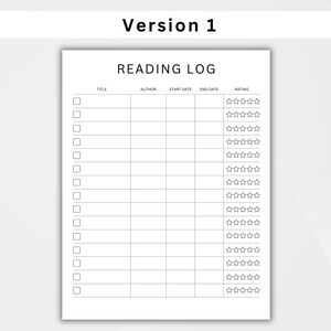 Printable Reading Log Bundle. Reading Tracker. Books I've Read. Book ...