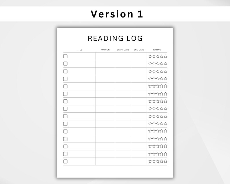 Printable Reading Log Bundle. Reading Tracker. Books I've Read. Book ...