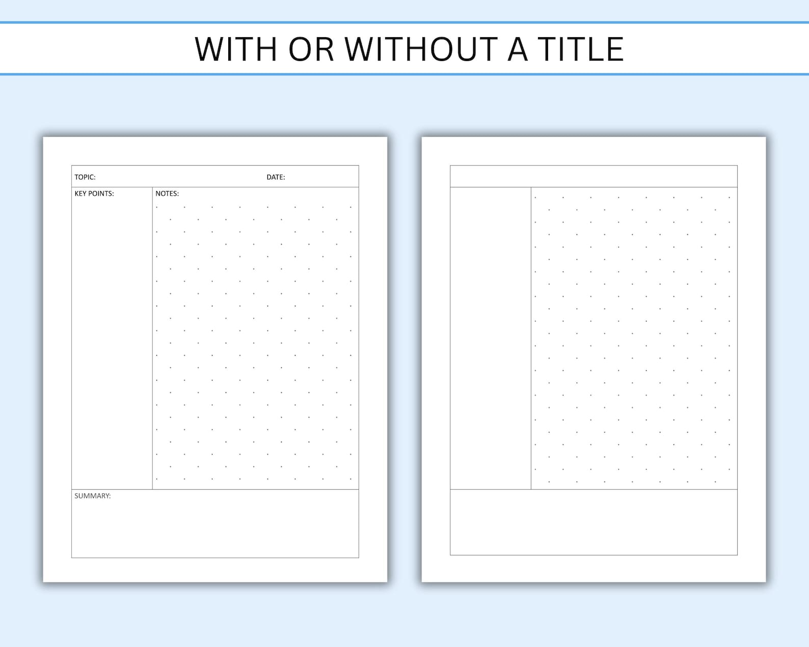Printable Cornell Notes Paper. Cornell Notes Taking. Cornell Notes ...