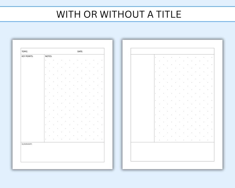 Printable Cornell Notes Paper. Cornell Notes Taking. Cornell Notes ...