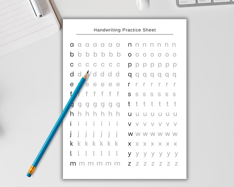 PRINTABLE Handwriting Worksheets. Handwriting Practice Sheets. Alphabet ...