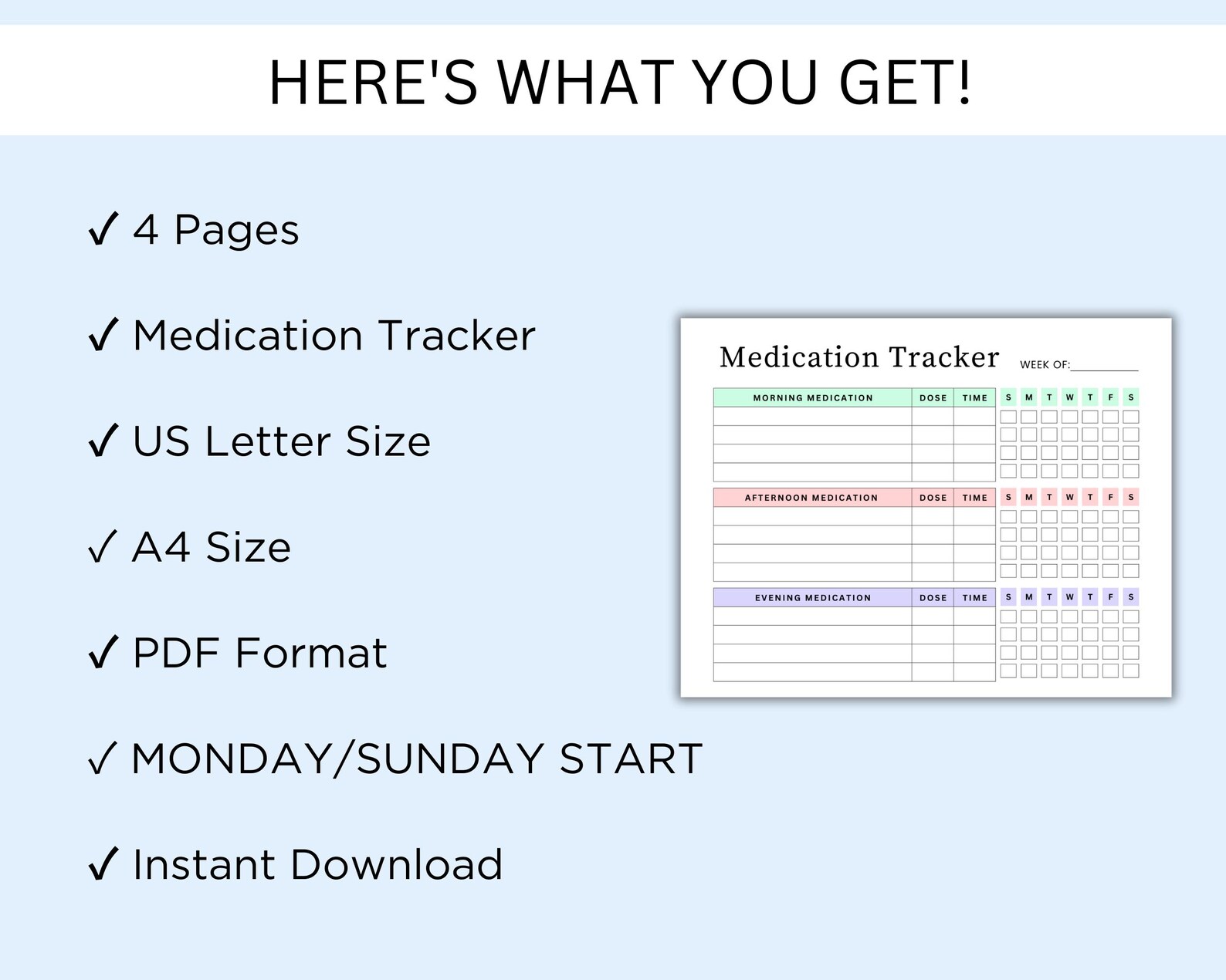 Medication Tracker. Medication Chart. Medication Log. Supplements ...