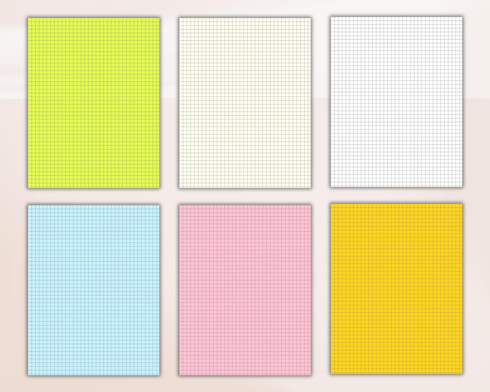 Graph Paper Templates. Printable Graph Grid Paper. Digital Graph Paper ...