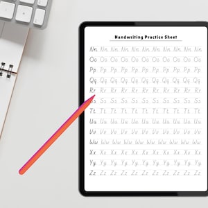 Printable Print Handwriting Worksheets. Uppercase, Lowercase Alphabet ...