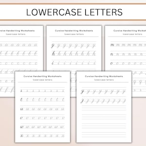 Cursive Handwriting Worksheets. Printable Cursive Worksheets. Uppercase ...