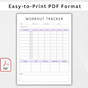 Workout Tracker. Fitness Log. Fitness Tracker. Exercise Tracker. Weight ...