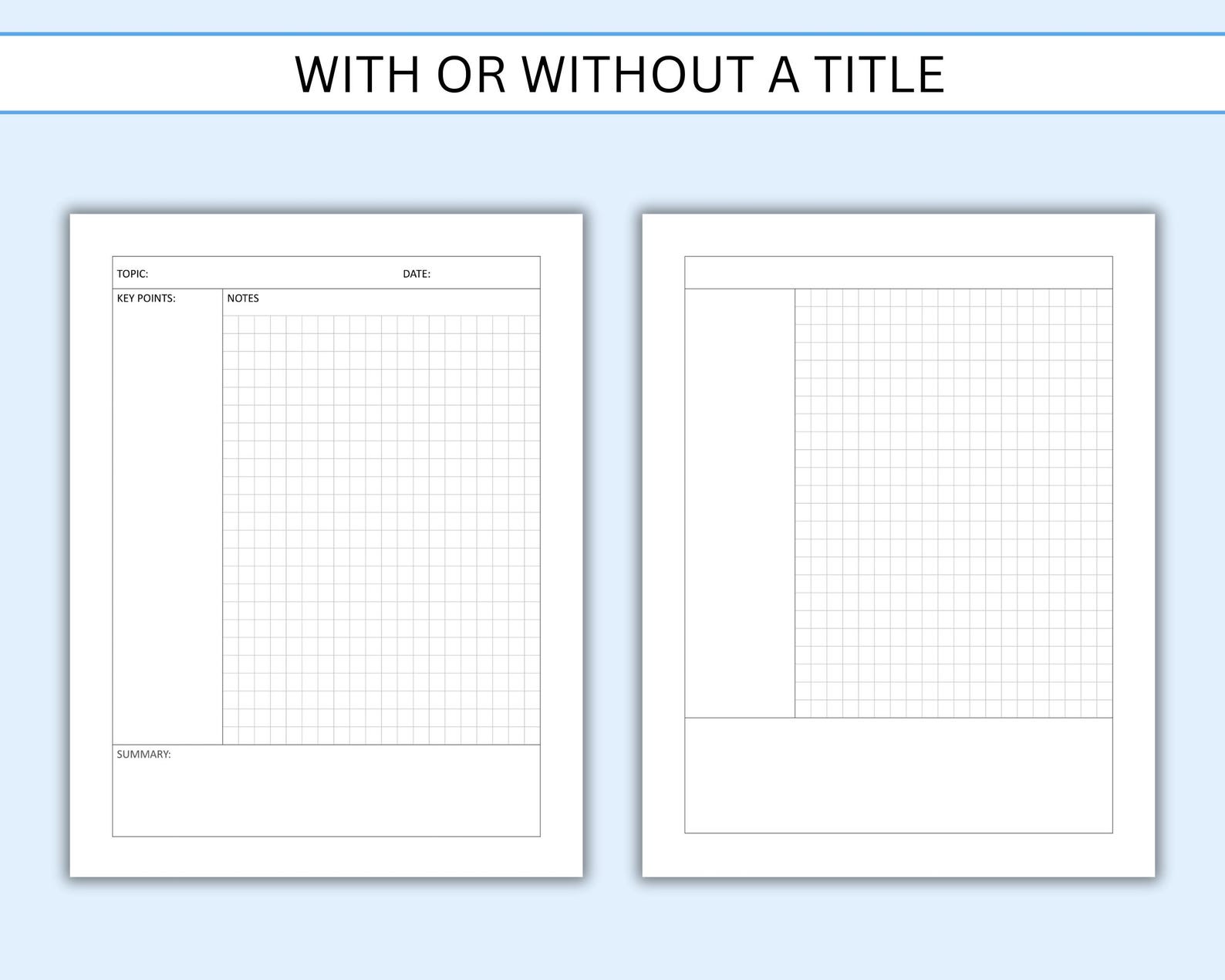 Printable Cornell Notes Paper. Cornell Notes Taking. Cornell Notes ...