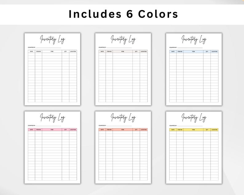 Simple Inventory Log. Simple Inventory Log for Small Business or ...