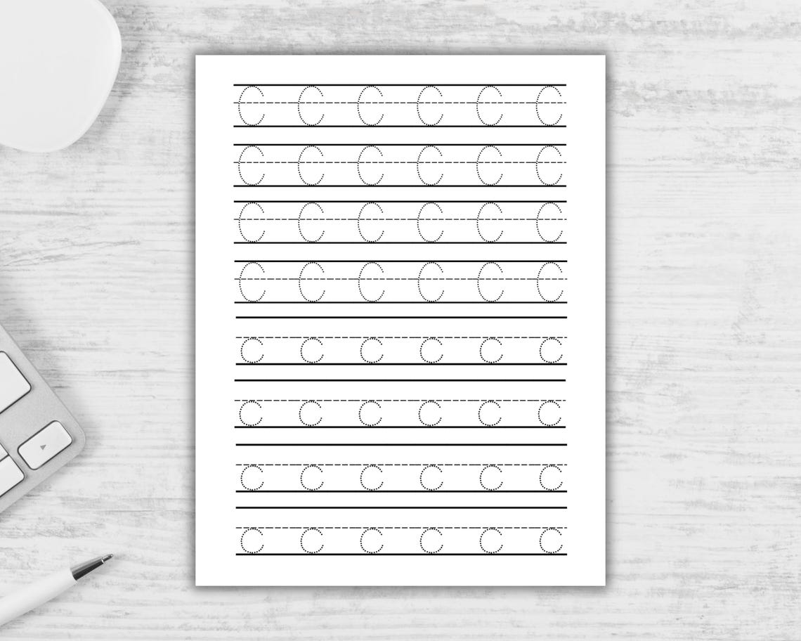 Printable Alphabet & Number Tracing Sheet Handwriting Practice Number ...