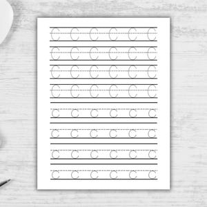 Printable Alphabet & Number Tracing Sheet Handwriting Practice Number ...